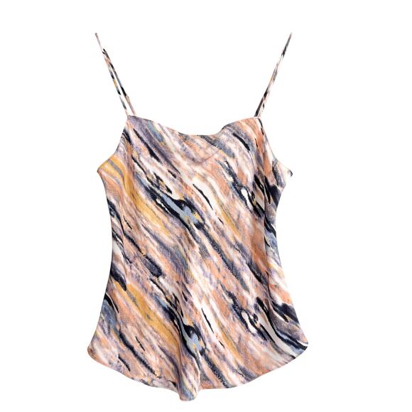 Babaton | Tops | Aritzia Babaton Benji Cami Camisole Abstract Dark Blue ...